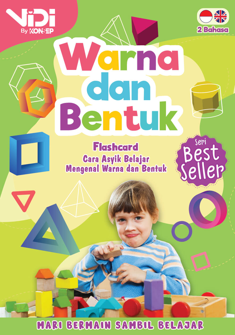 Flash Card Konsep Studio - Flash Card Vidi Warna dan Bentuk - Kartu ...